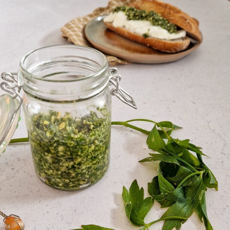 Lovage pesto - From Sandra's Kitchen