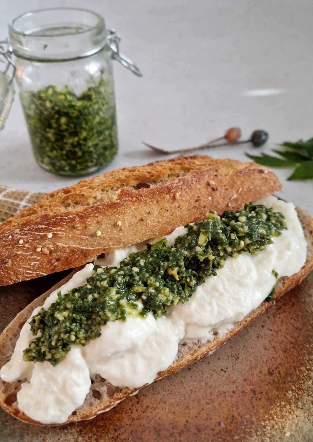 Lovage pesto - From Sandra's Kitchen